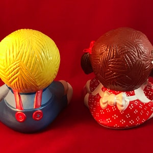 1984 Ceramic Cabbage Patch Style Kids - "jake" Boy in Overalls and ...