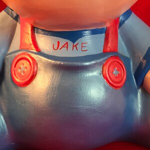 1984 Ceramic Cabbage Patch Style Kids - "jake" Boy in Overalls and ...