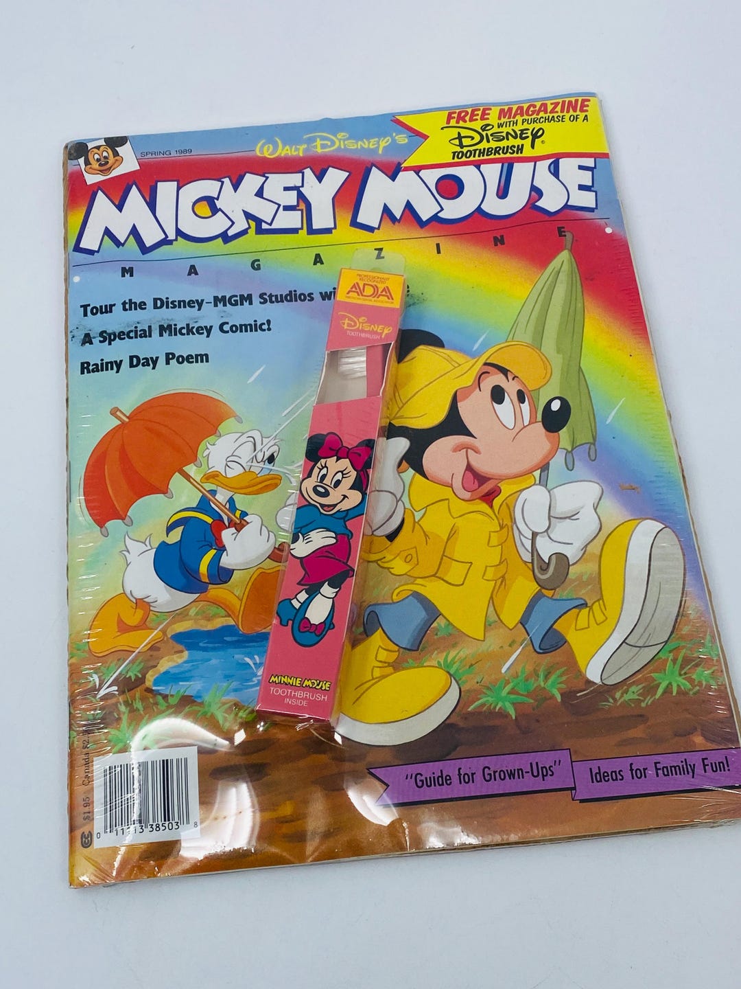 Walt Disney Mickey Mouse Magazine Spring 1989 With Pink Minnie Mouse ...