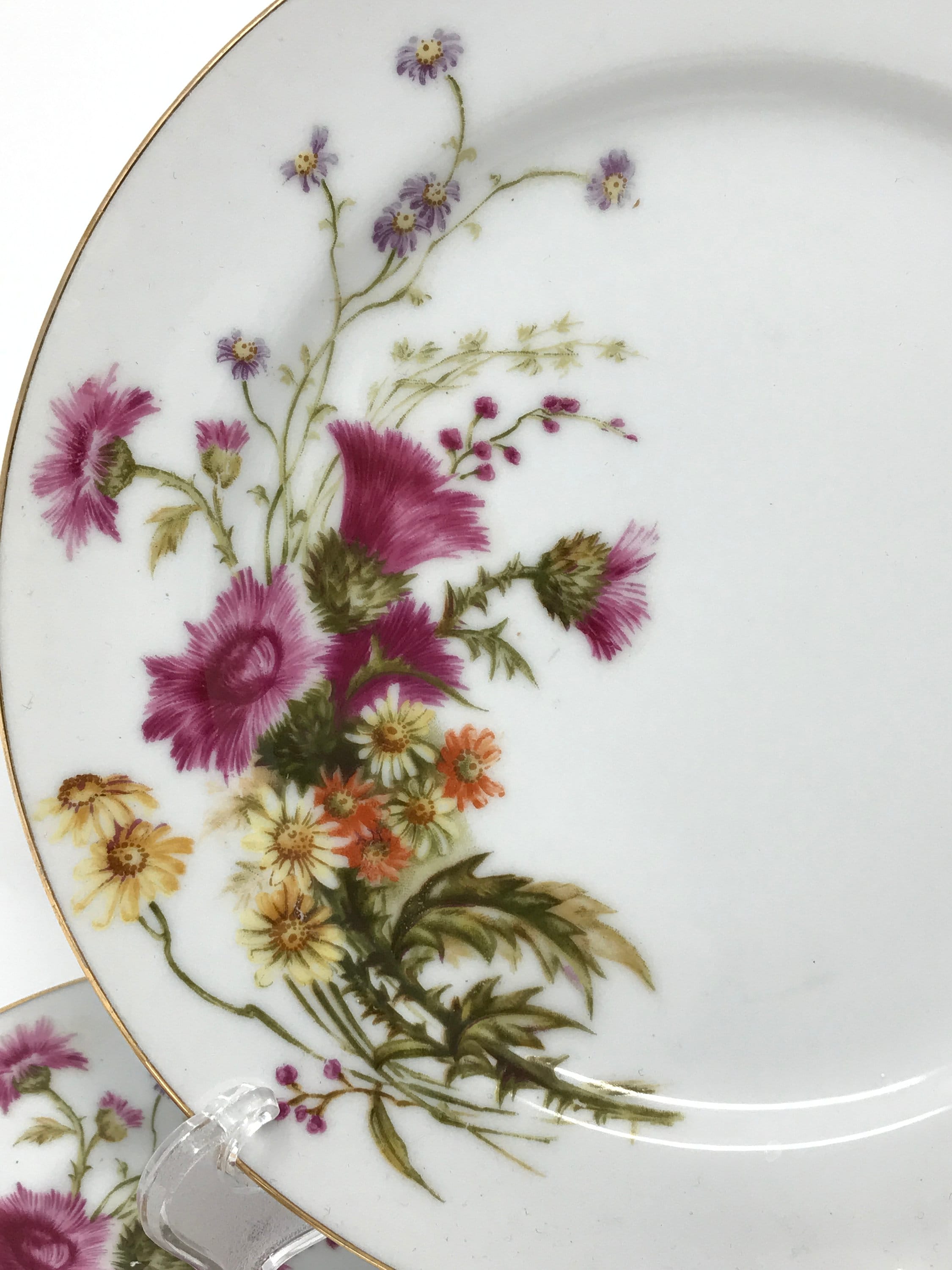 Elegant Craftsman China Salad Plates Set of 3 Made in | Etsy