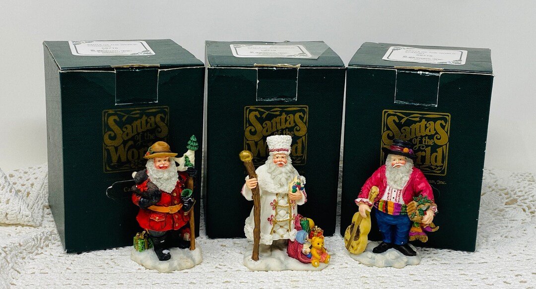 Santas of the World Figurines by Roman Inc. in Original Boxes Select ...