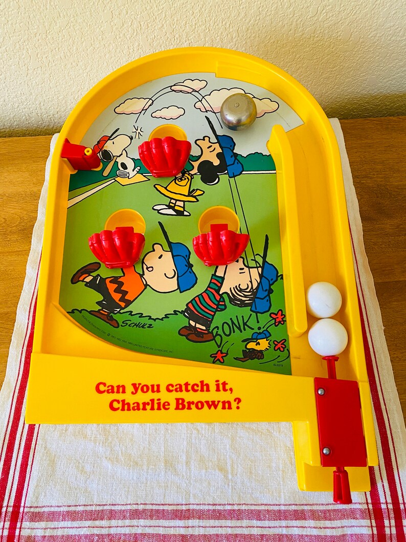 1960's Ideal Can You Catch It Charlie Brown Pinball | Etsy