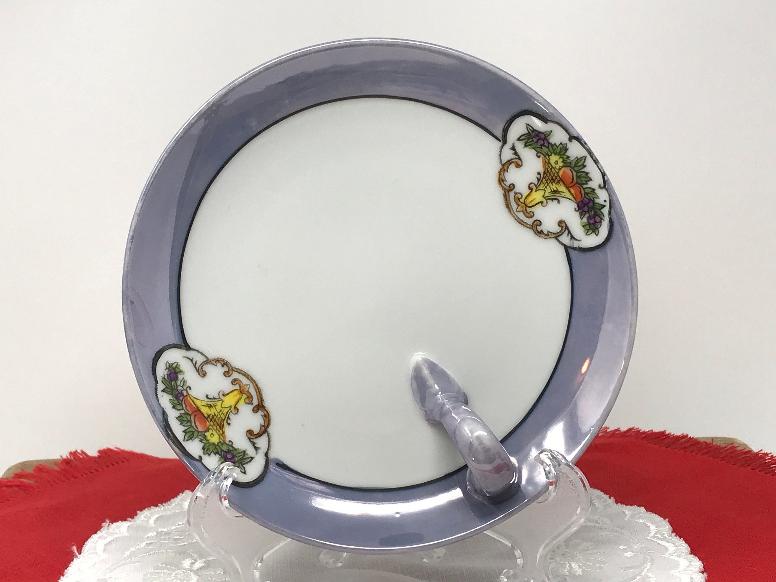 Antique Noritake M MORIMURA Blue Lustreware Lemon Dish - Etsy