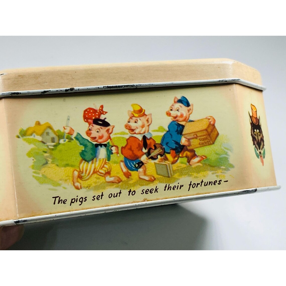 Vintage the Three Little Pigs Metal Tin by the Metal Box Co. England - Etsy