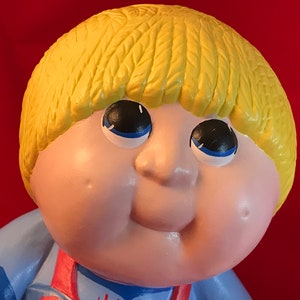 1984 Ceramic Cabbage Patch Style Kids - "jake" Boy in Overalls and ...