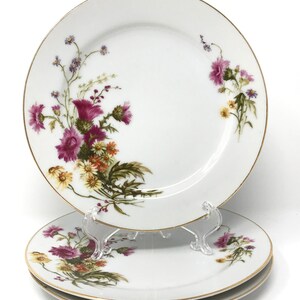 Elegant Craftsman China Salad Plates - Set of 3 - Made in Japan - Etsy