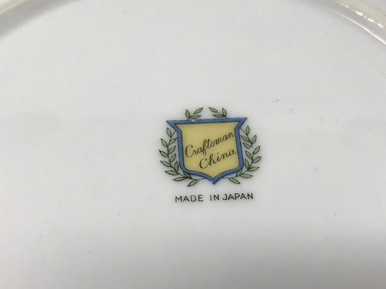 Elegant Craftsman China Salad Plates Set of 3 Made in - Etsy