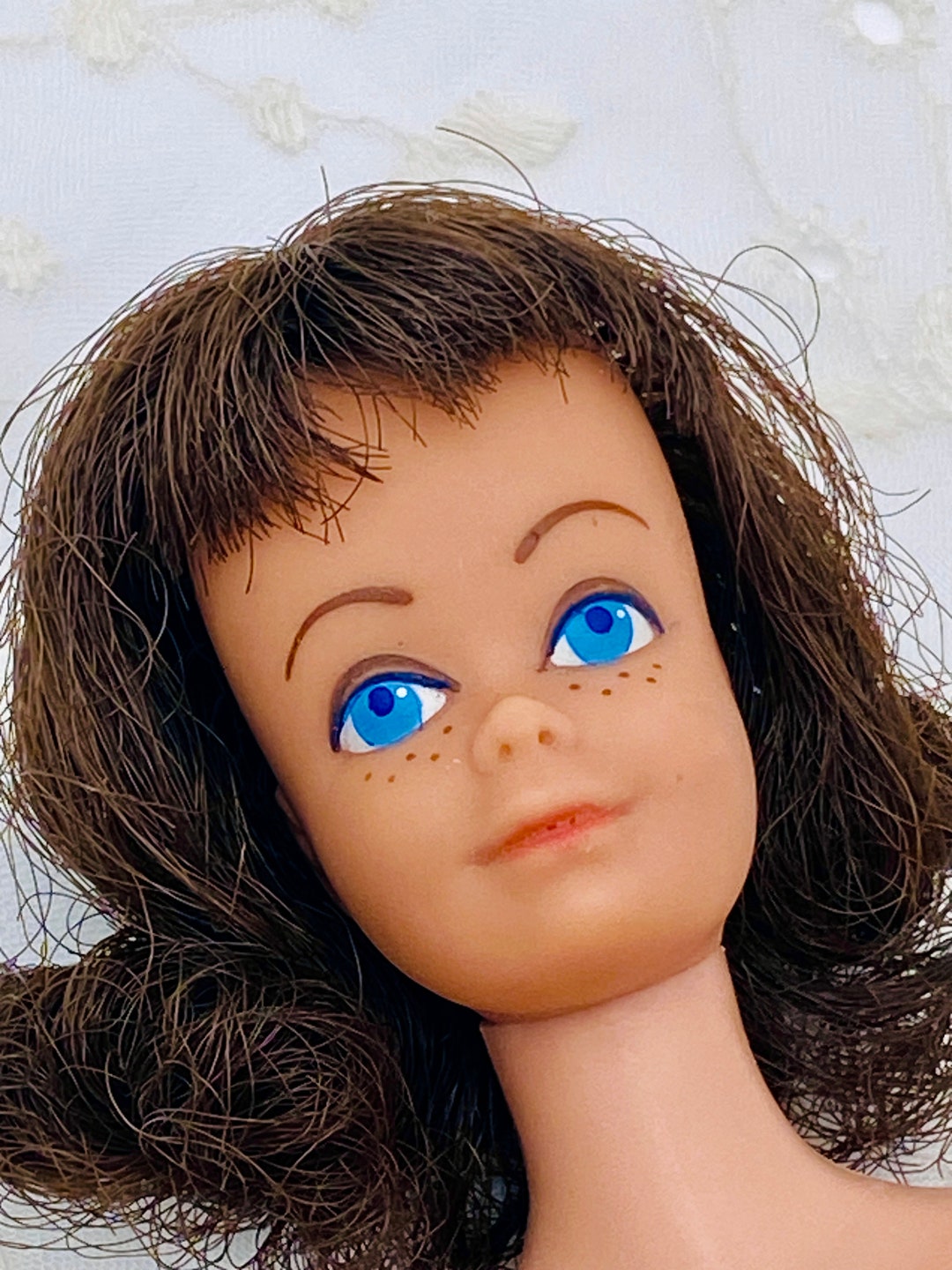 1964 Midge Barbie Doll 860 - Brunette Flip Curl Hair, Straight Legs ...