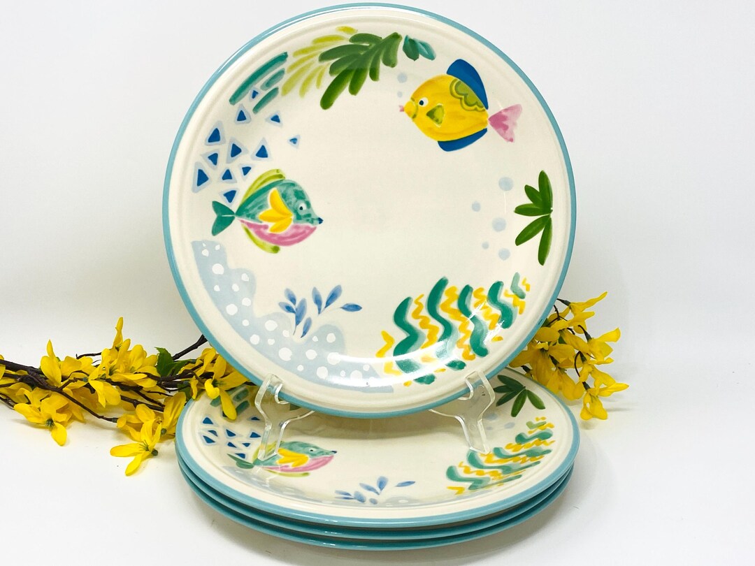 Studio Nova BARRIER REEF Fish 11" Dinner Plates - Surfs Up! - Etsy