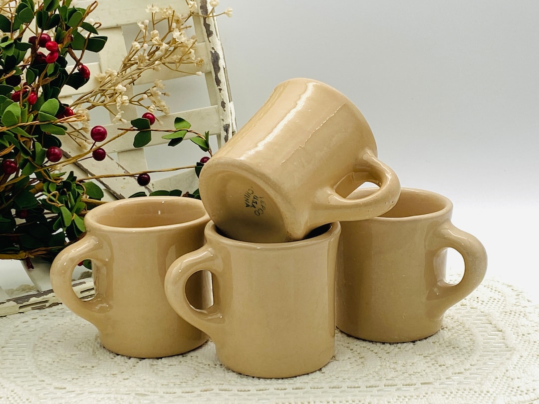 Set of 4 TEPCO USA Coffee Mugs 7oz Restaurant Ware Diner Mugs - Etsy
