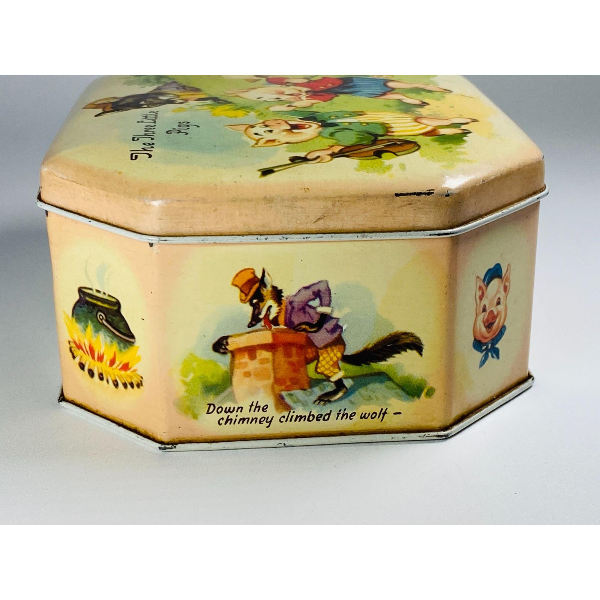 Vintage the Three Little Pigs Metal Tin by the Metal Box Co. England - Etsy