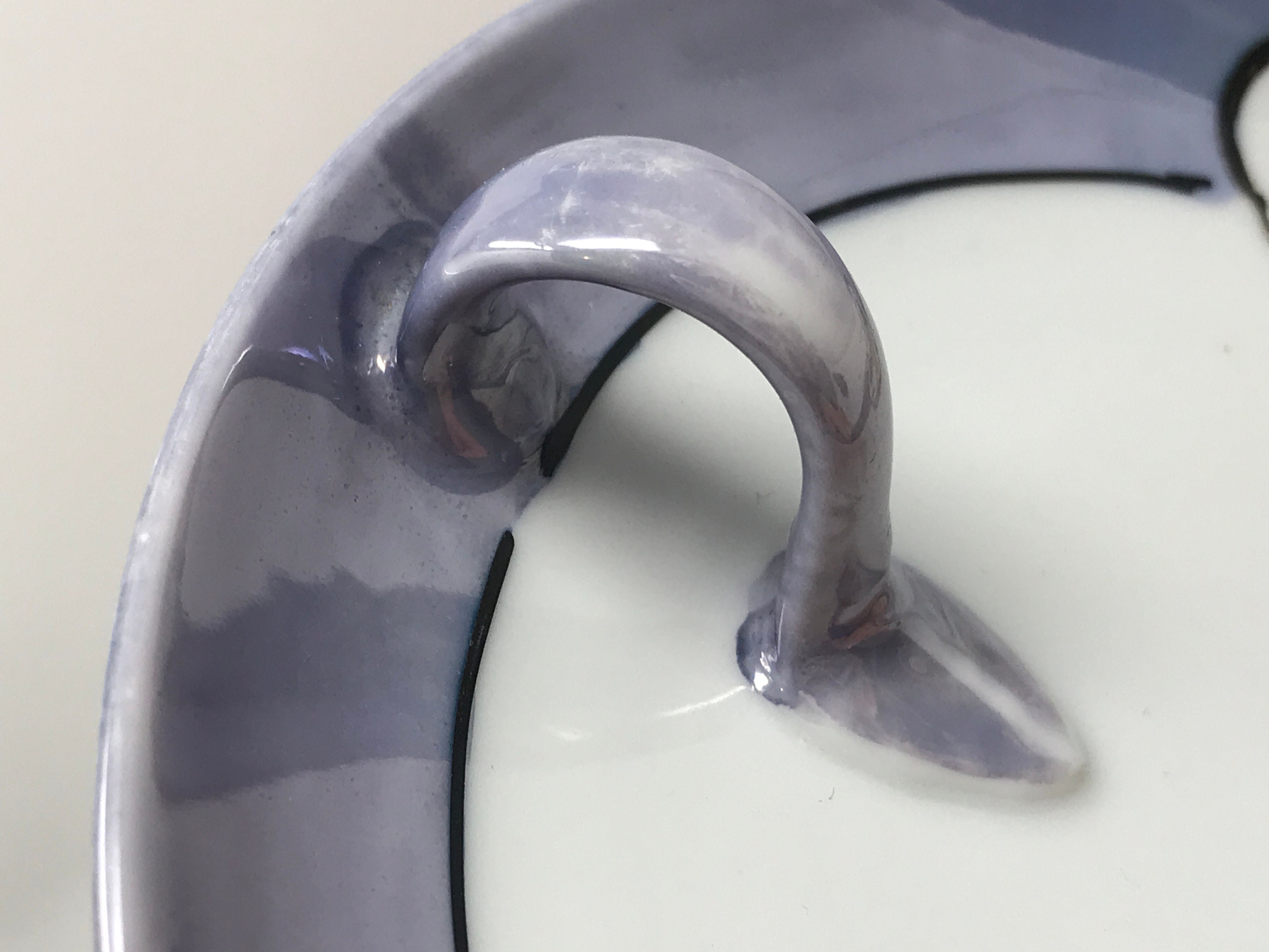 Antique Noritake M MORIMURA Blue Lustreware Lemon Dish - Etsy