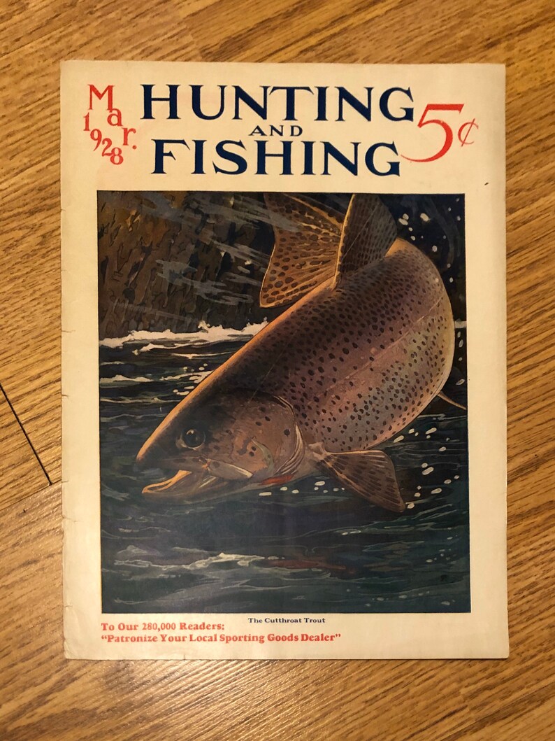 Vintage 1920s Hunting and Fishing Magazine Covers - Etsy