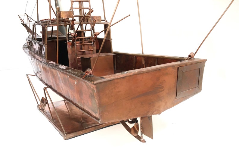 Handcrafted Copper Harpoon Boat Replica - Etsy
