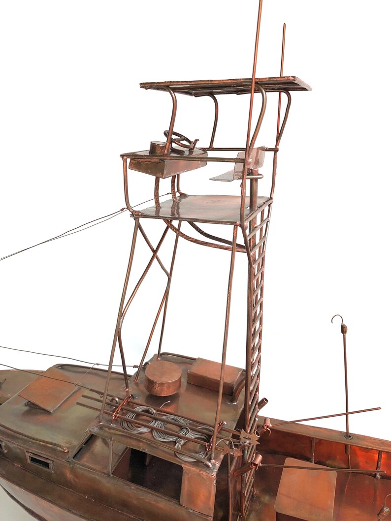 Handcrafted Copper Harpoon Boat Replica - Etsy