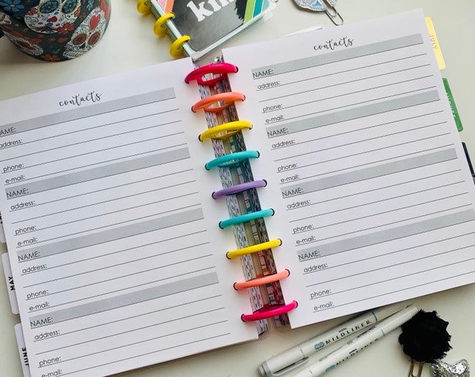 MICRO Checkbook Register Tracker Happy Planner Insert - Etsy