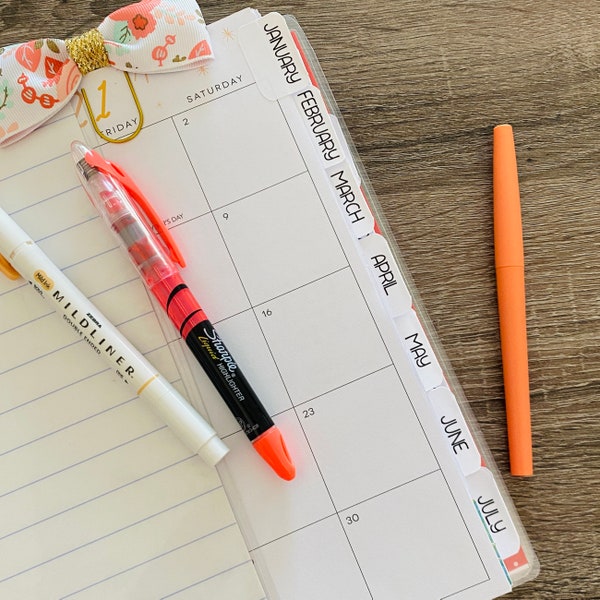 Monthly Planner Tabs - Etsy