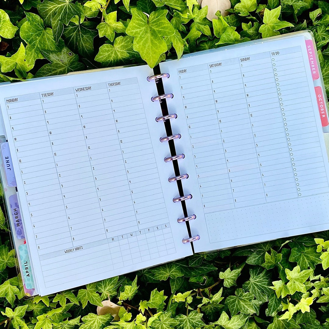 Hourly Weekly Happy Planner Insert - Etsy