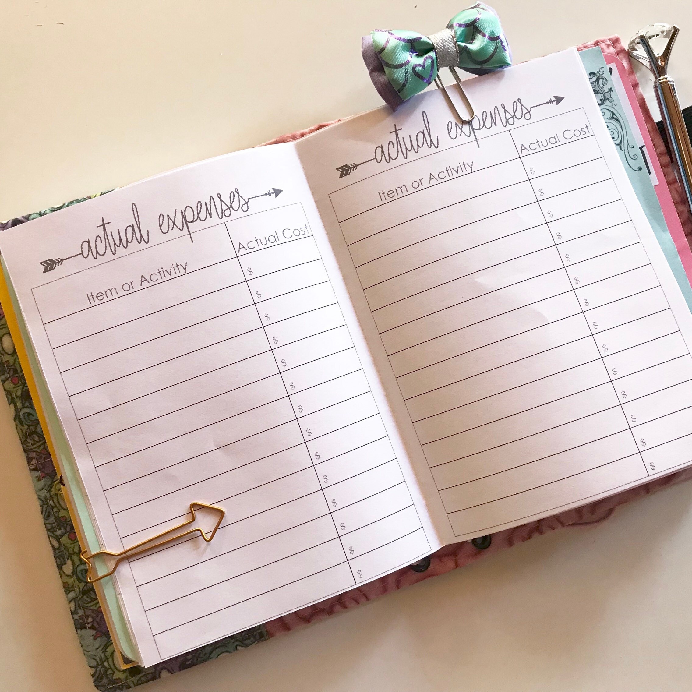 Vacation / Trip Planner Insert RINGS | Etsy