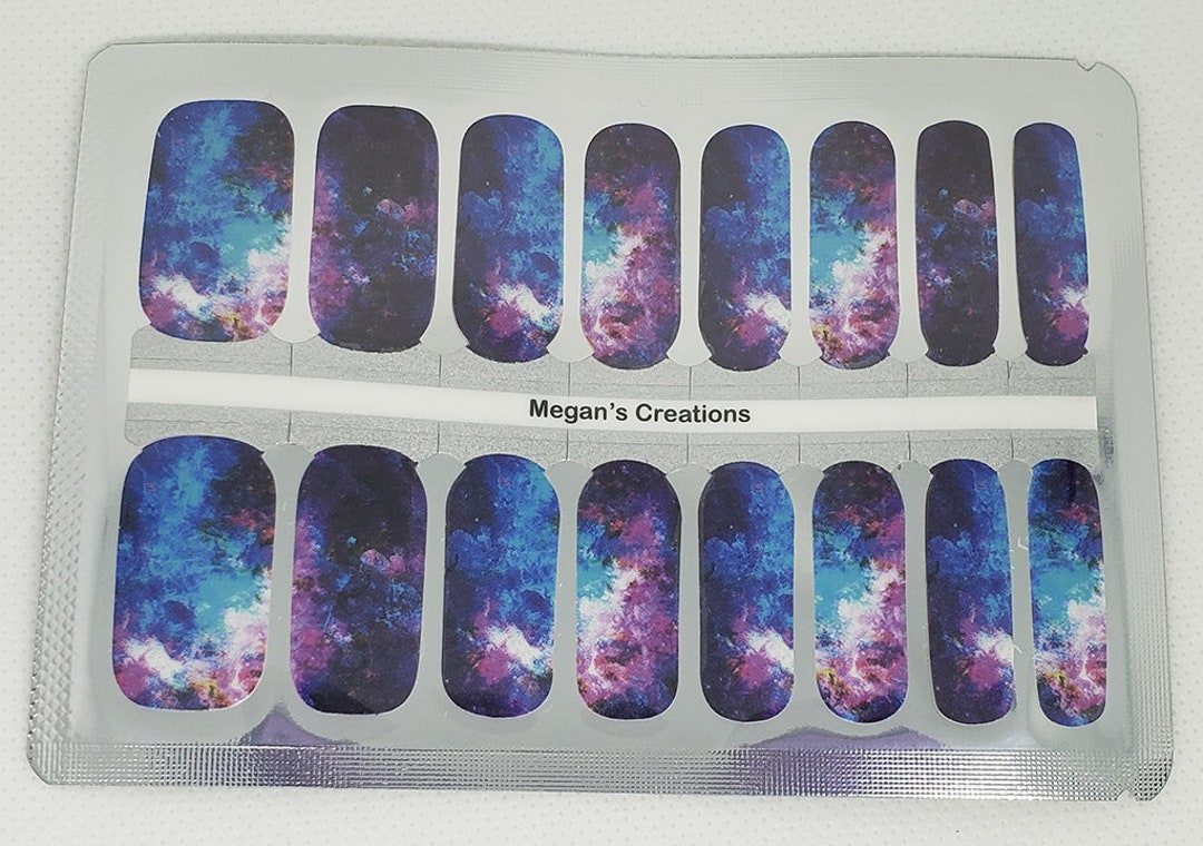 Galaxy Nail Polish Wraps - Nail Polish Strips - Etsy