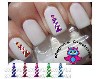 Lighthouse Nail Art - Etsy
