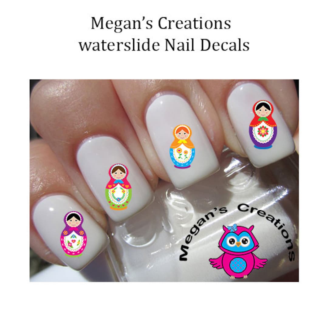 Matryoshka Dolls Nail Art Decals - Etsy