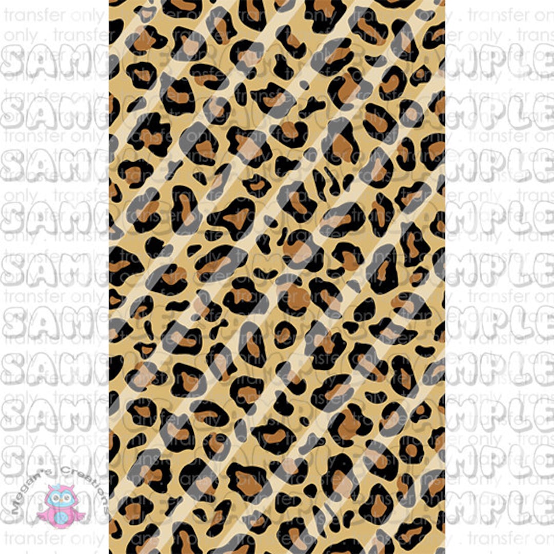 Leopard Print Sheet Ready to Press Sublimation Transfer - Etsy