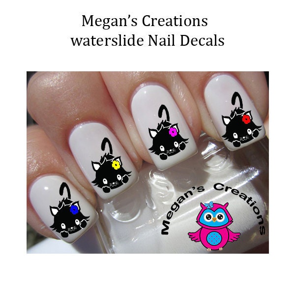 Cat Nail Art - Etsy