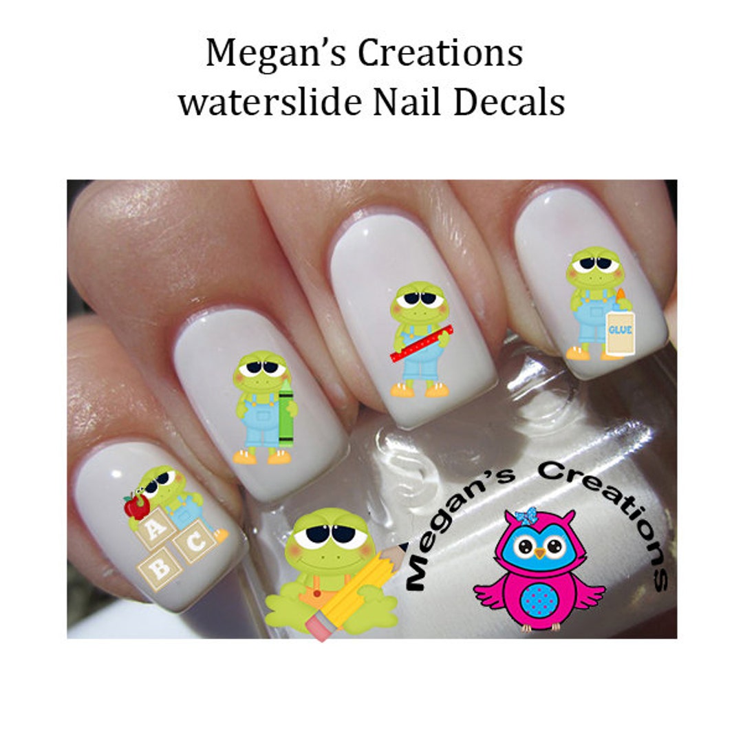 School Time Teacher Nail Art Decals - Etsy