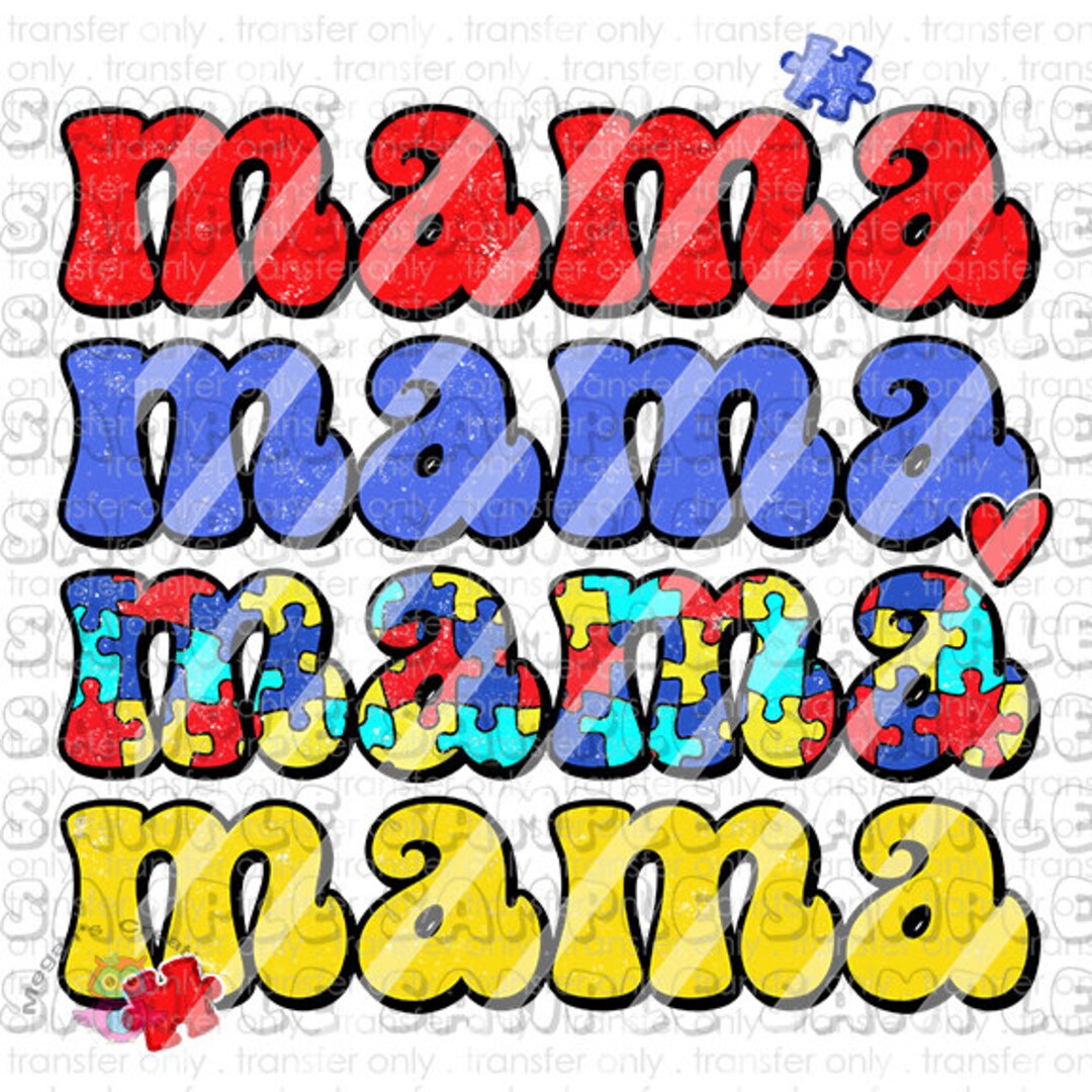 Autism Mama, Distressed, Autism Mom Life, Autism Awareness Puzzle Piece ...
