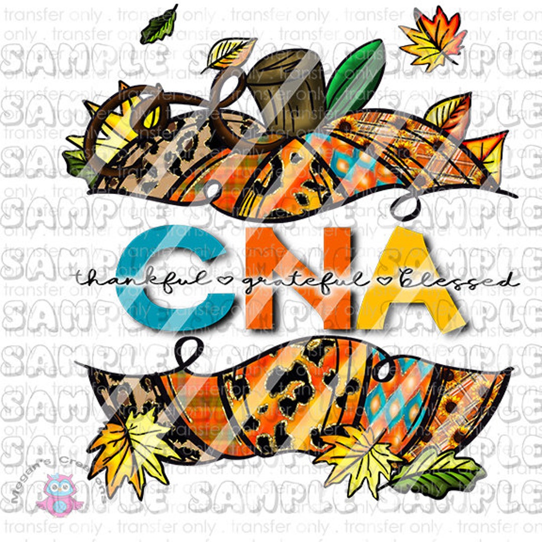 Fall CNA Pumpkin , Fall Thankful Grateful Blessed Pumpkin, Ready to ...