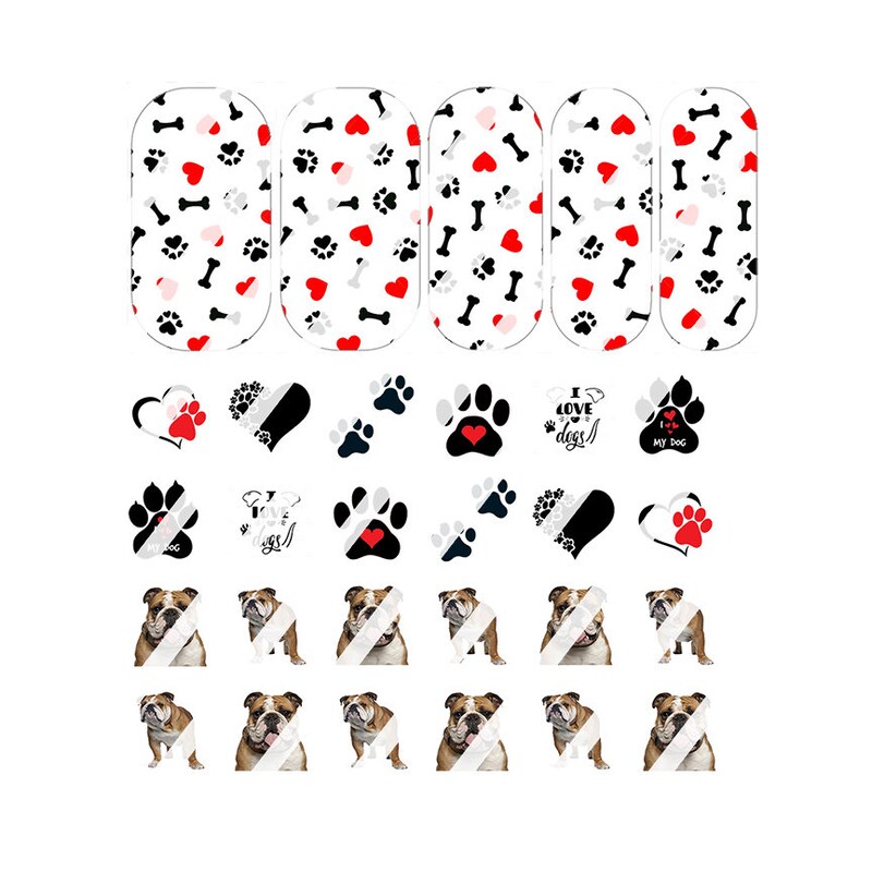 Dog Nail Decal - Etsy