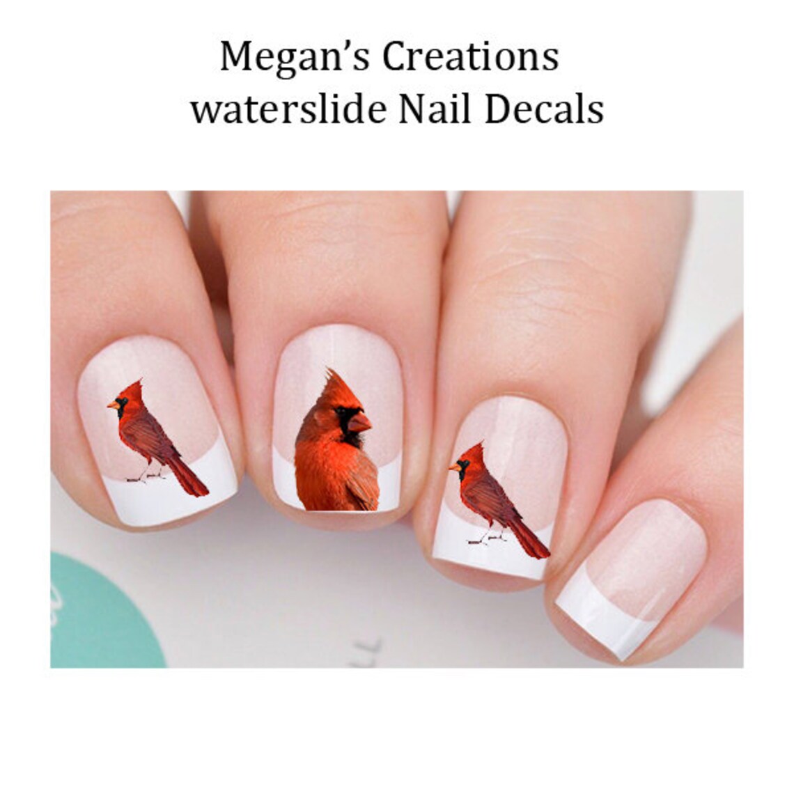 Cardinal Bird Nail Art Decals - Etsy