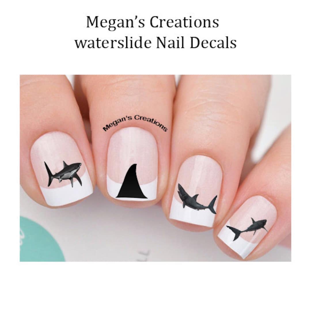 Sharks Nail Art Decals - Etsy