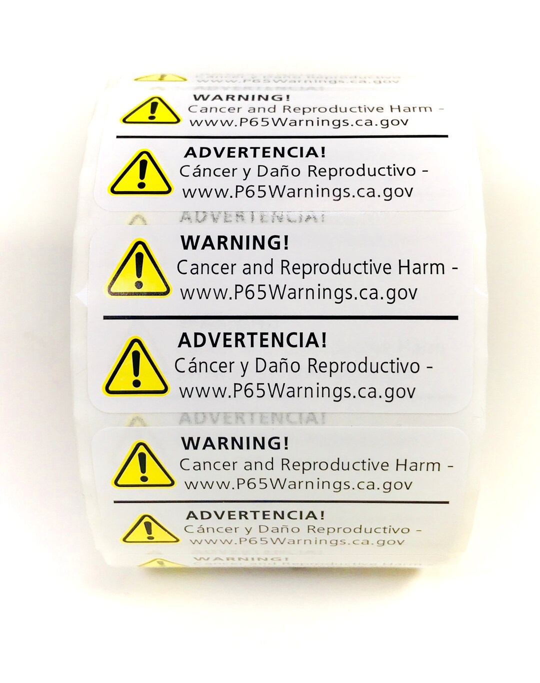 Prop 65 Warning Labels 1,000 Count 2" X 1" Inch | English/spanish Short ...