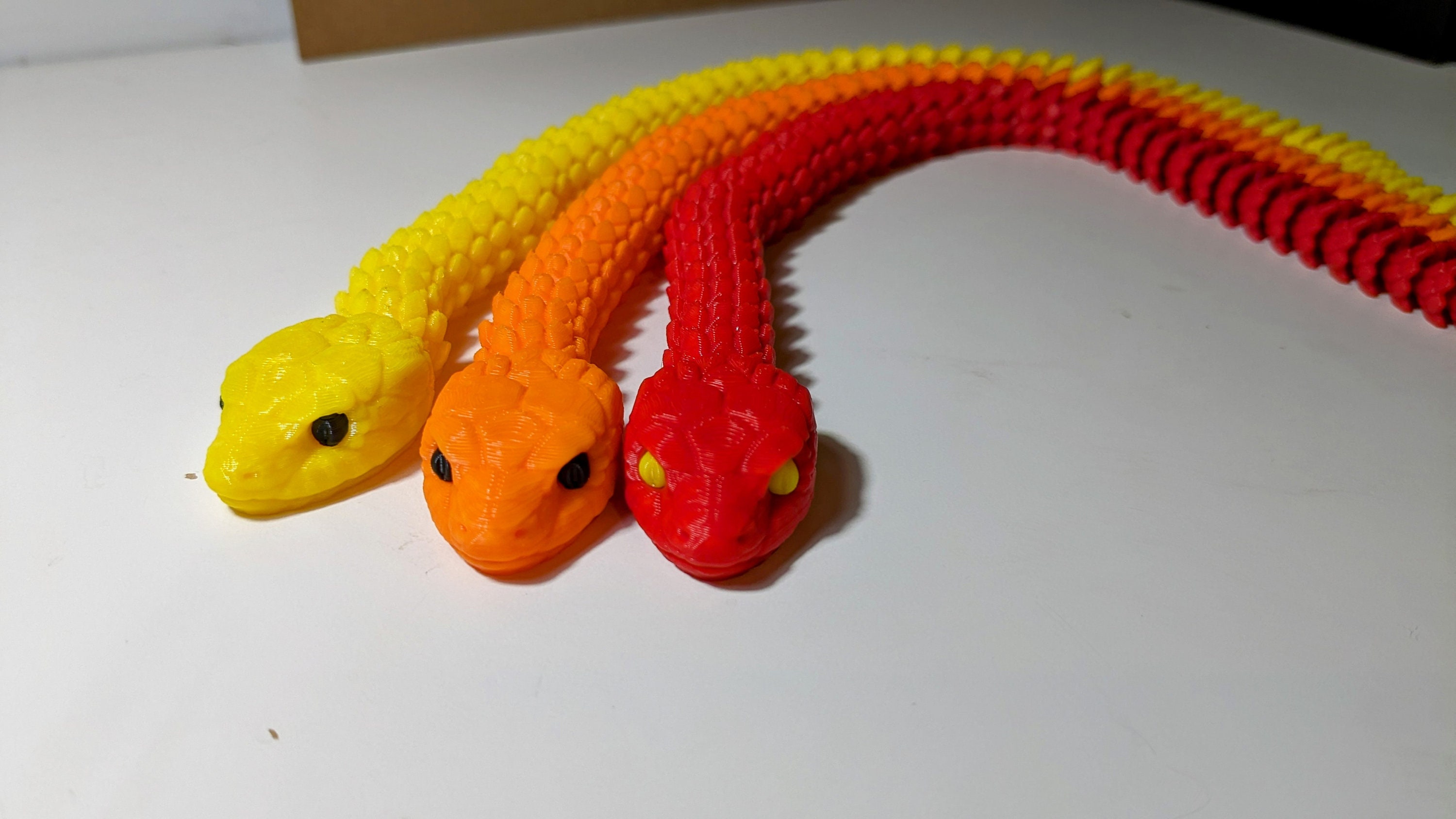 Articulated Snakes 3d Printed Articulated Snake Flexible - Etsy