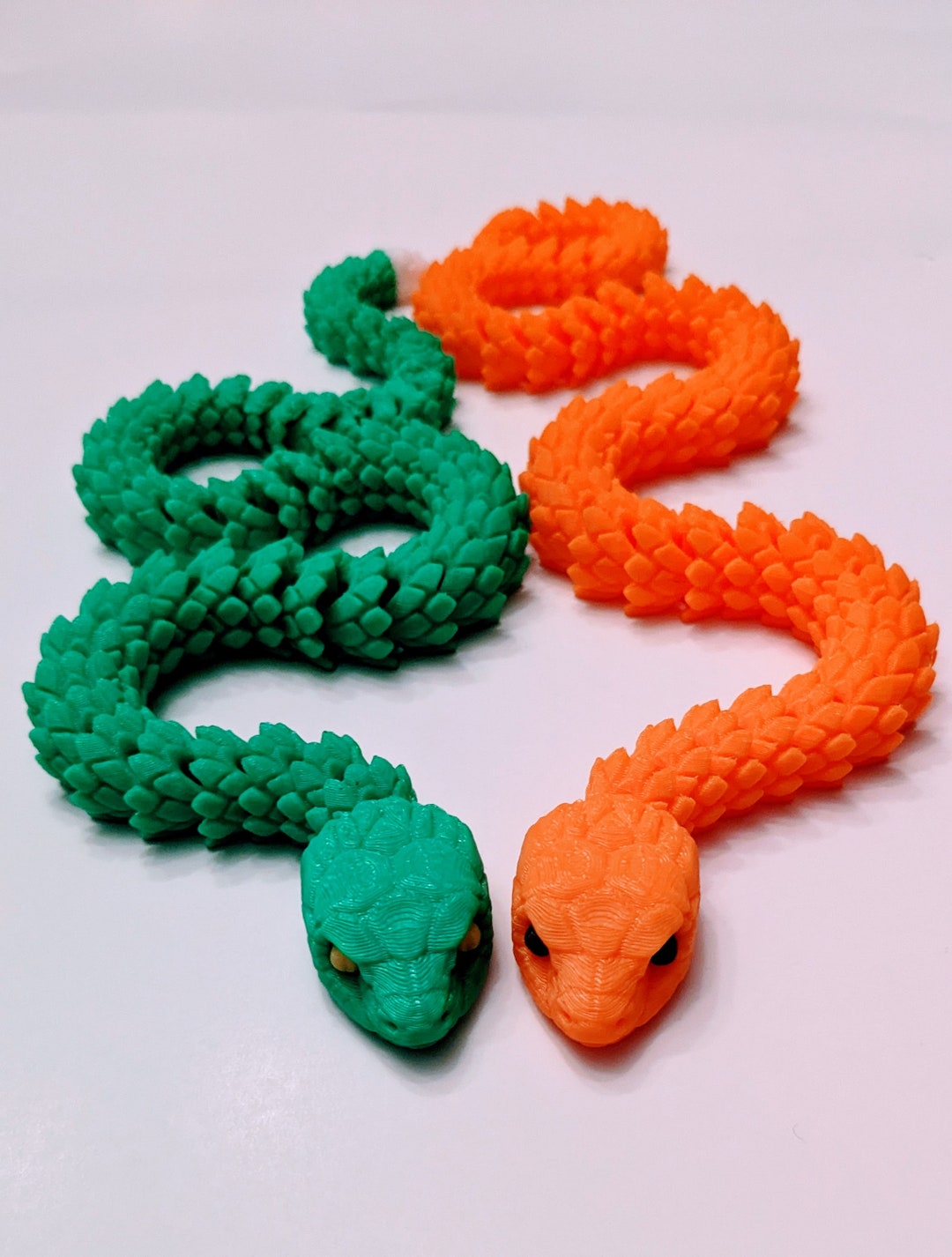 Articulated Snakes 3d Printed Articulated Snake Flexible - Etsy