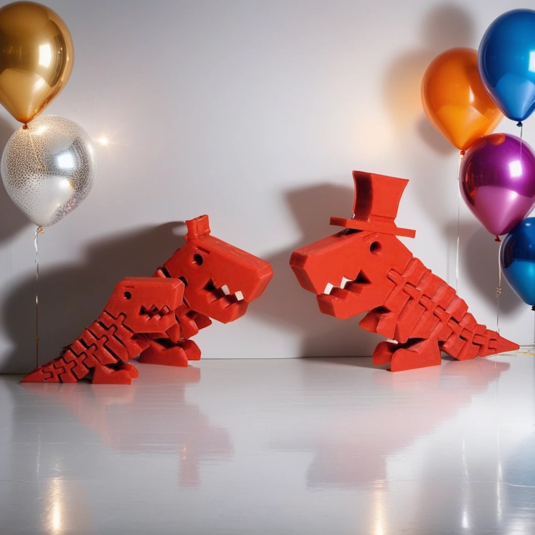 Dinosaur T-rex Desk Toys 3d Flexi Articulated T-rex Family 3d Printed ...