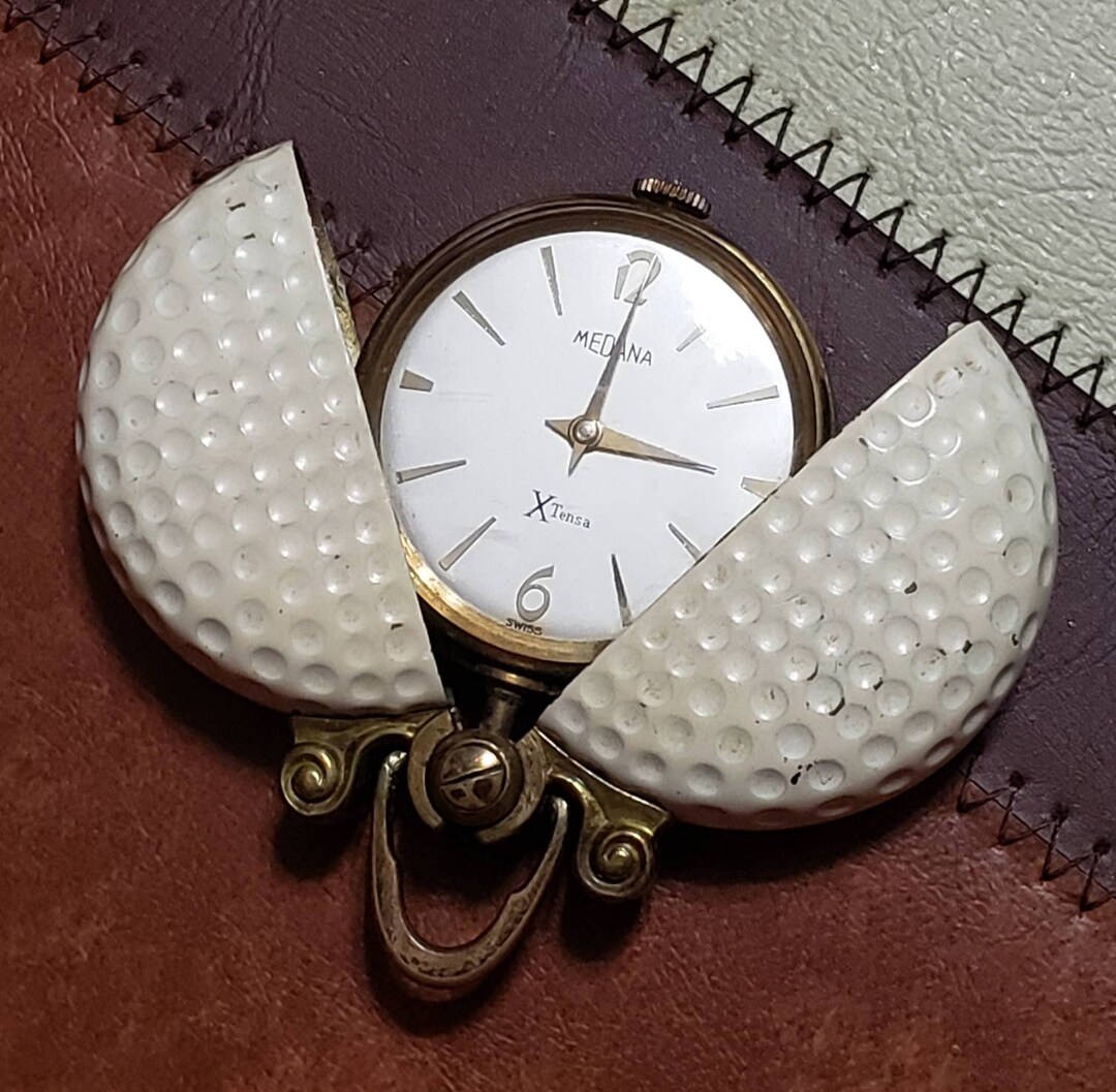 Vintage German Golf Ball Pocket Watch - Etsy