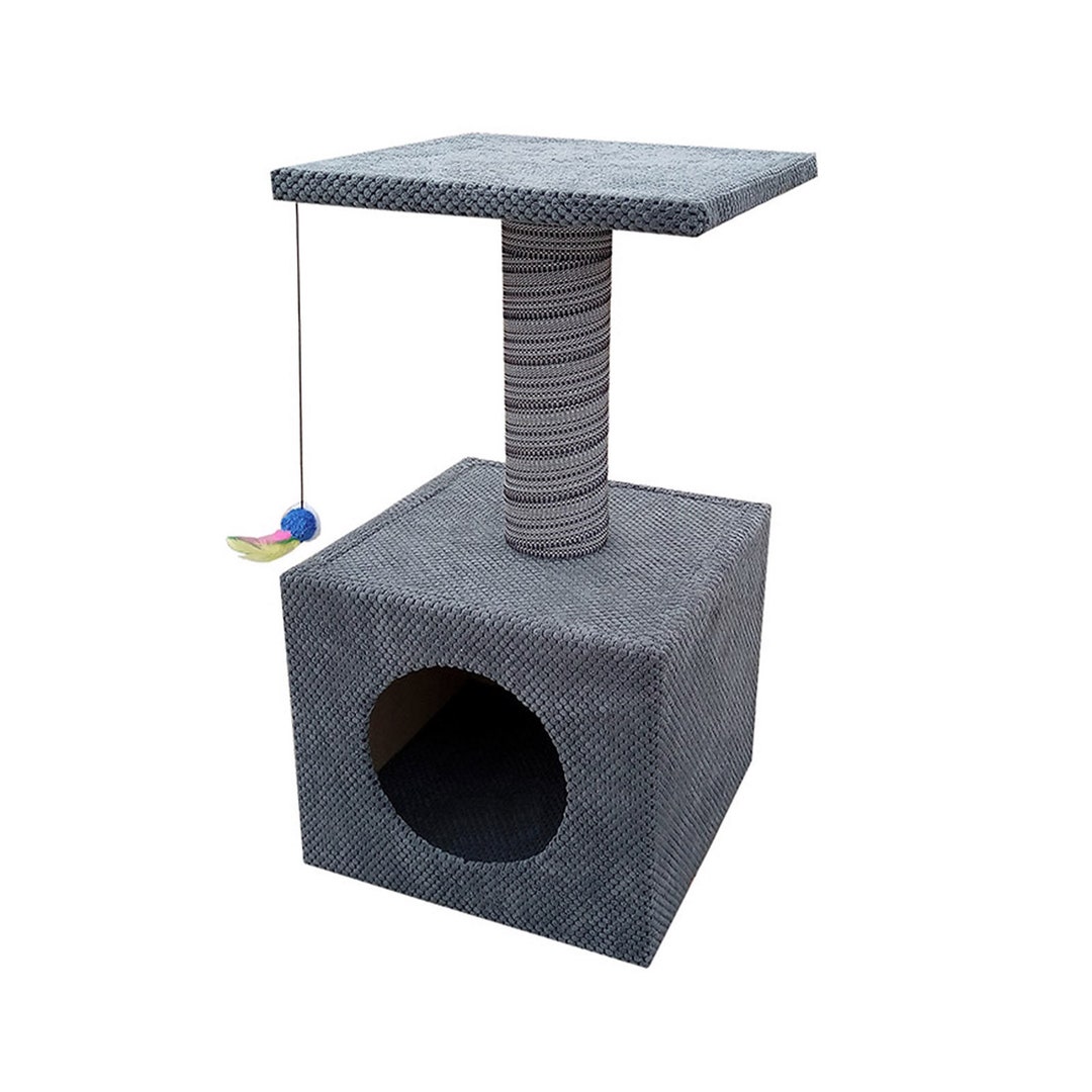 Grey Cat Scratching Box House the Cube Three in One Cat - Etsy