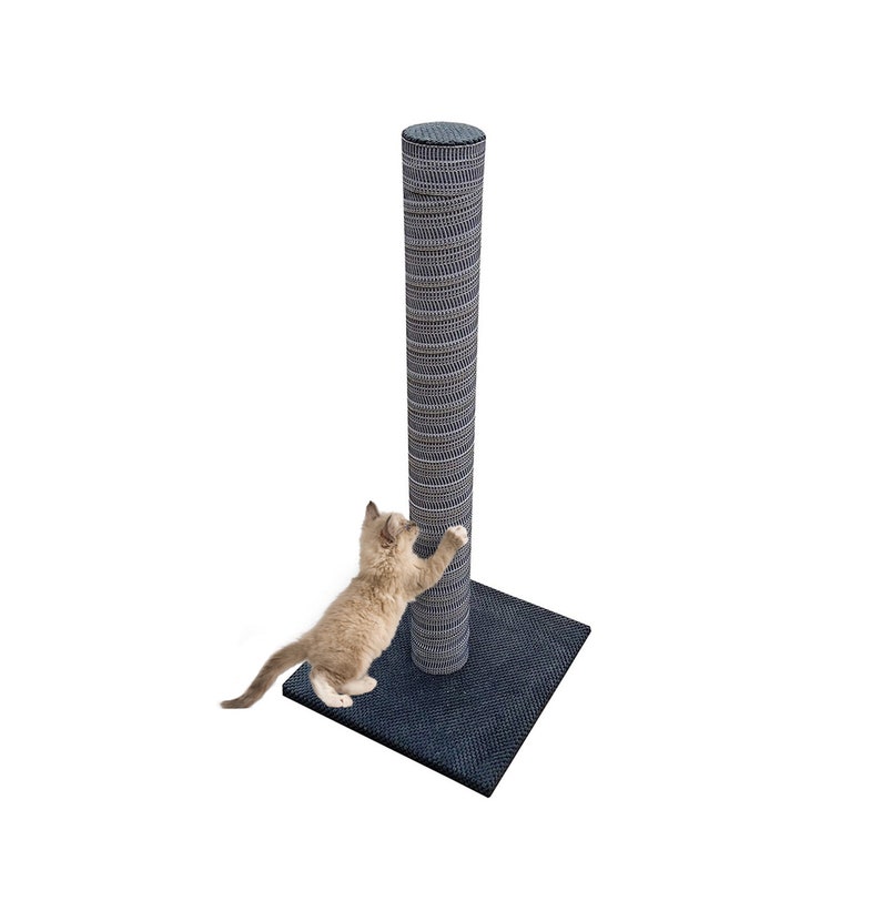 Large 90cm Grey Handmade Cat Scratching Pole Activity - Etsy
