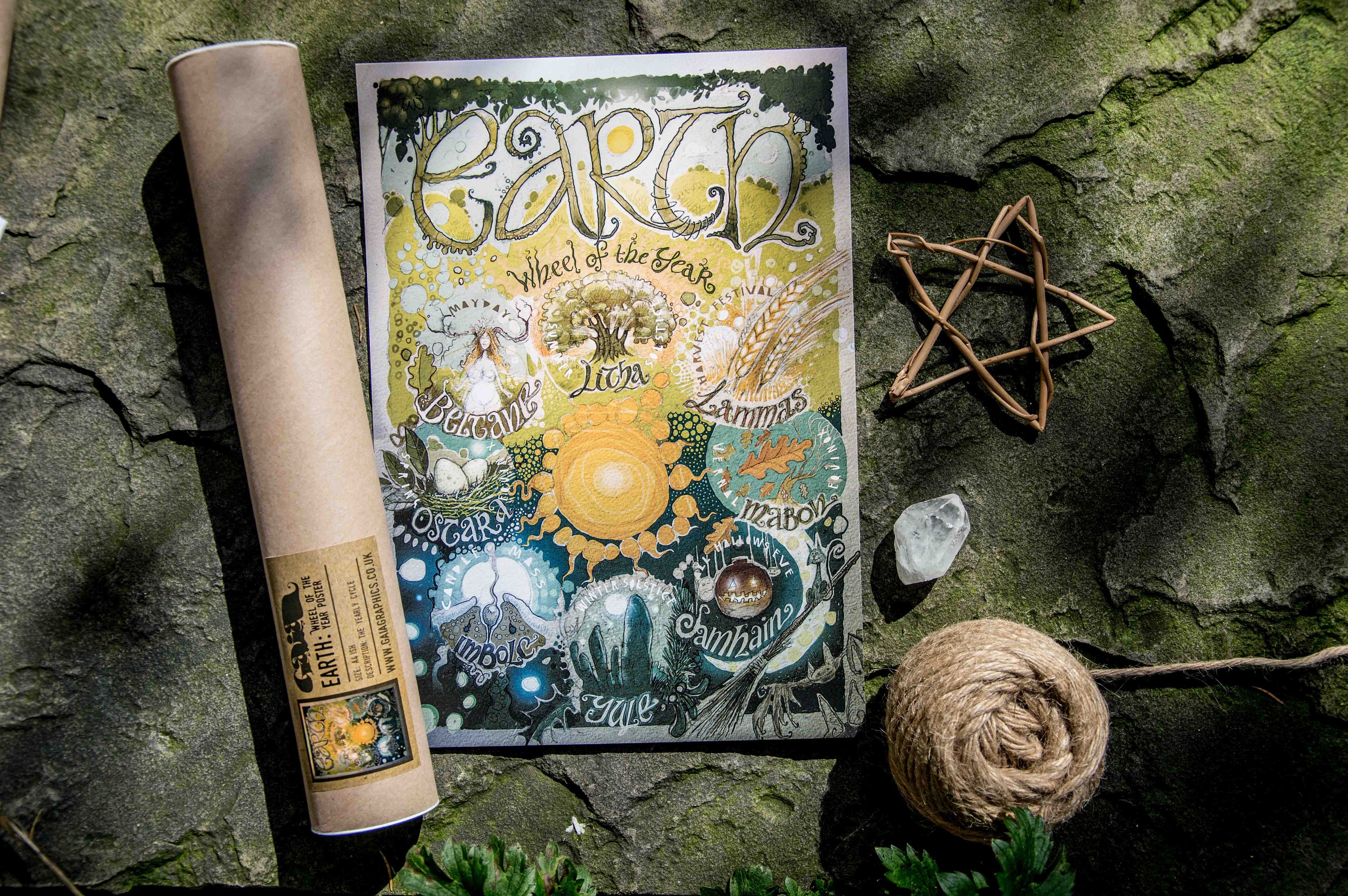 Earth Wheel of the Year Digital Print - Etsy