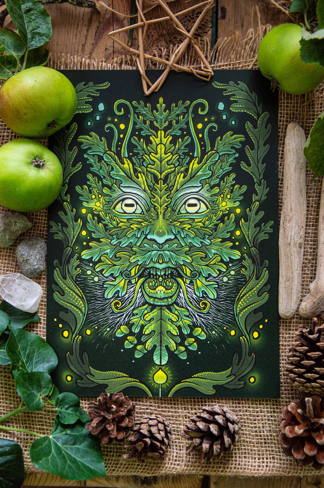 Green Man, Foliate Head - Etsy