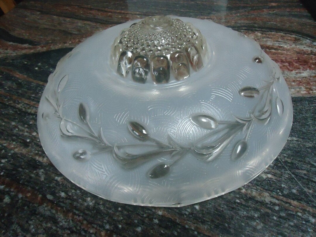 Vintage Embossed Etched Lamp Shade Light Fixture 12" - Etsy
