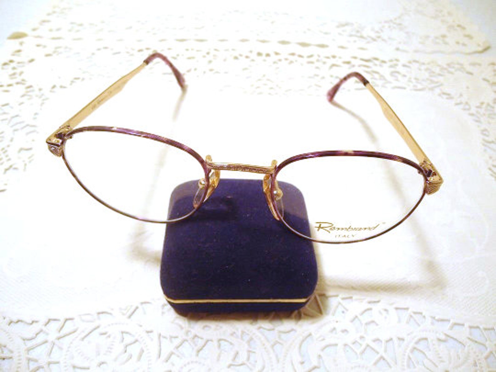 Rembrand Eyeglasses Designer REM Italy Boulder Purple Eyeglass - Etsy