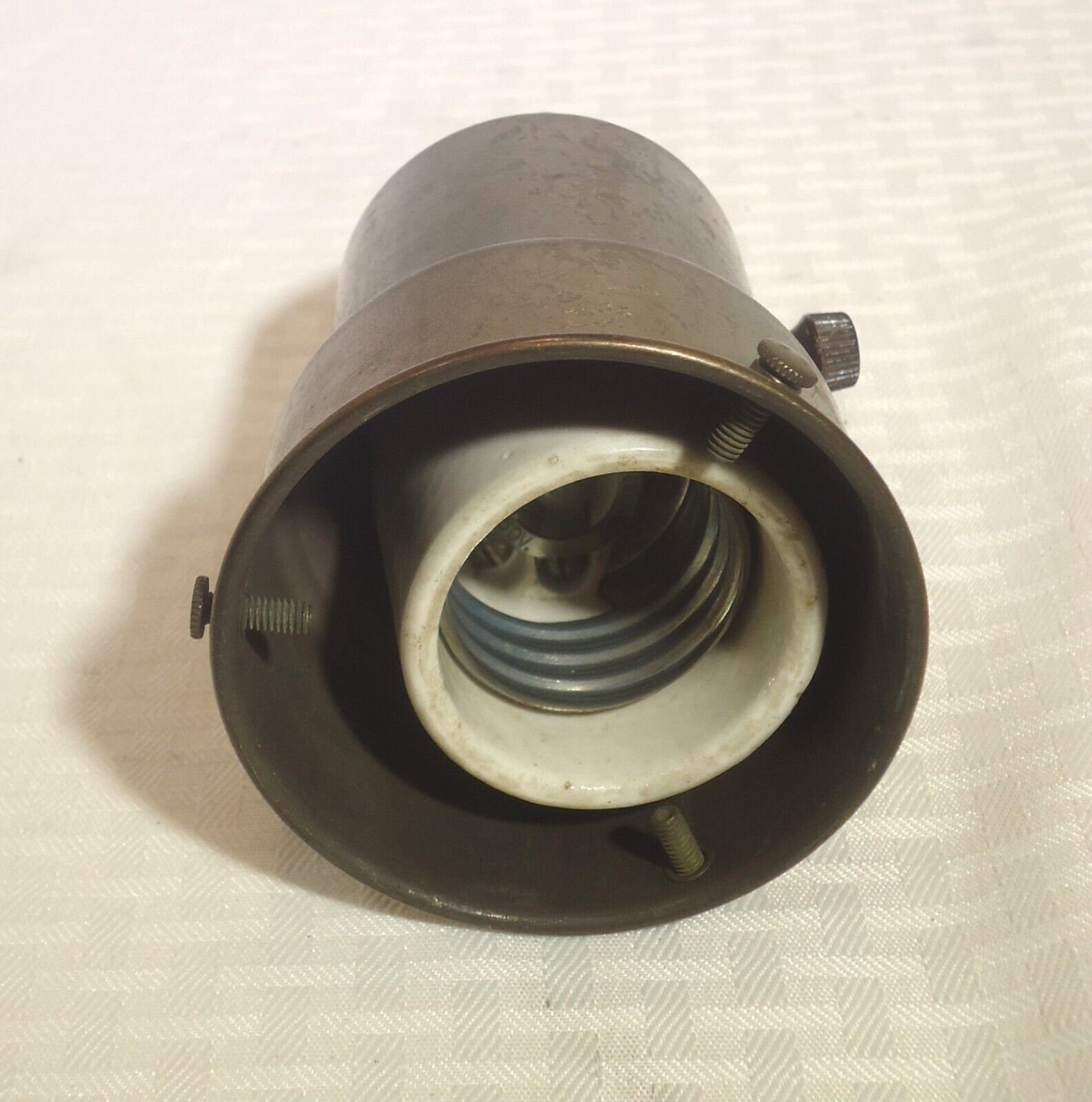 Vintage Brass Leviton Large Light Socket Fixture 2 Fitter Steampunk ...