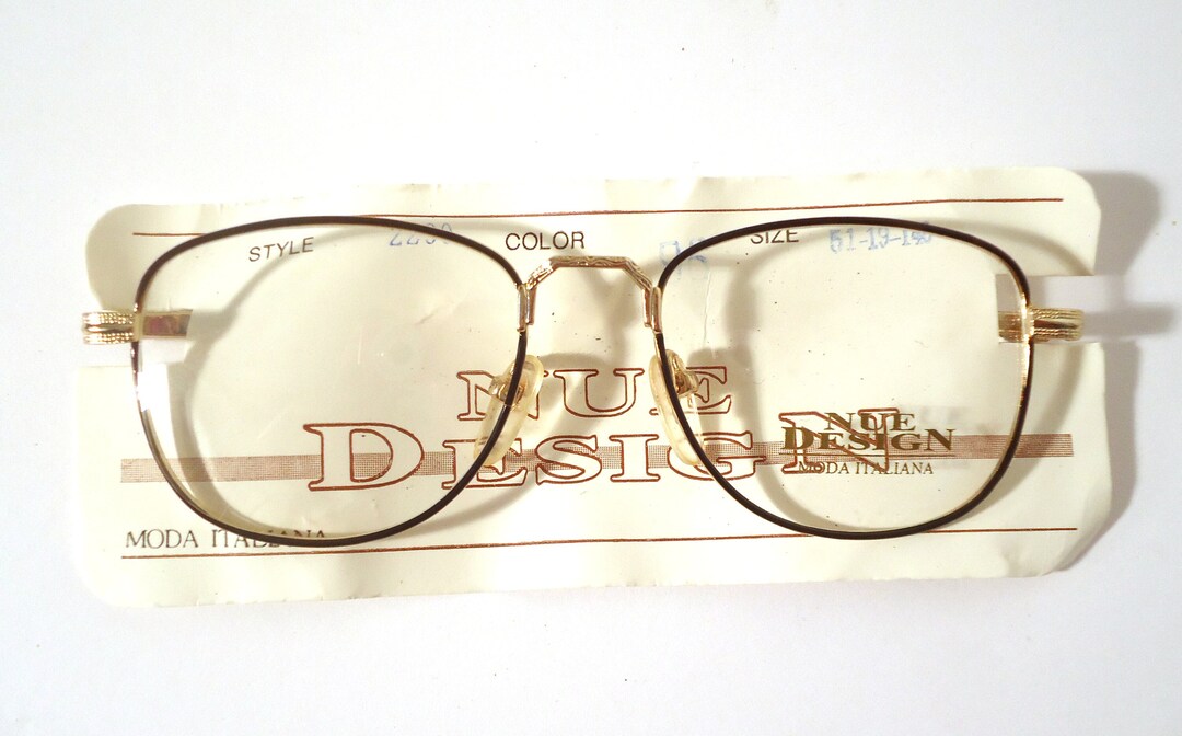 Moda Italia Nue 2290 Eyeglass Frames Gold Brown Marble 51-19 140 Lot ...