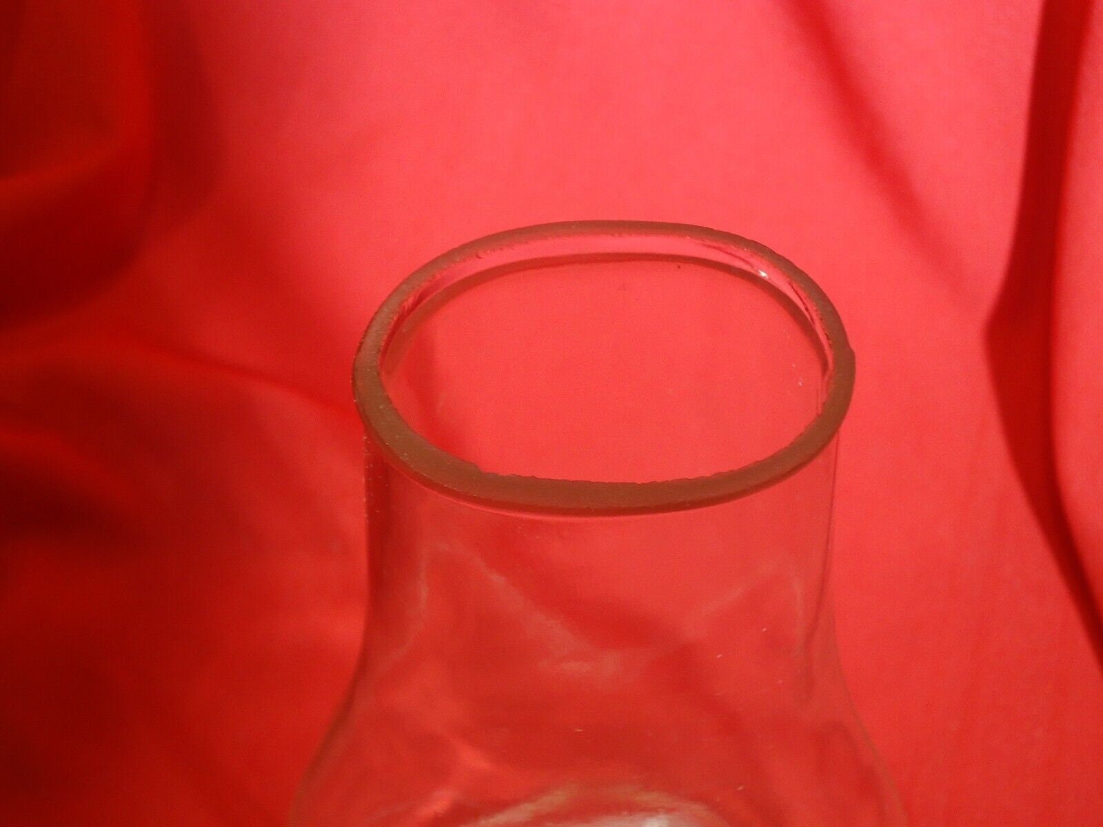 Antique Oil Lamp Chimney Oval Flat Pat. 1890 - Etsy