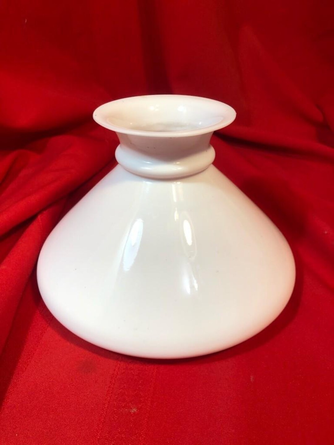Antique Vintage White Slant Oil Lamp Shade Aladdin? - Etsy