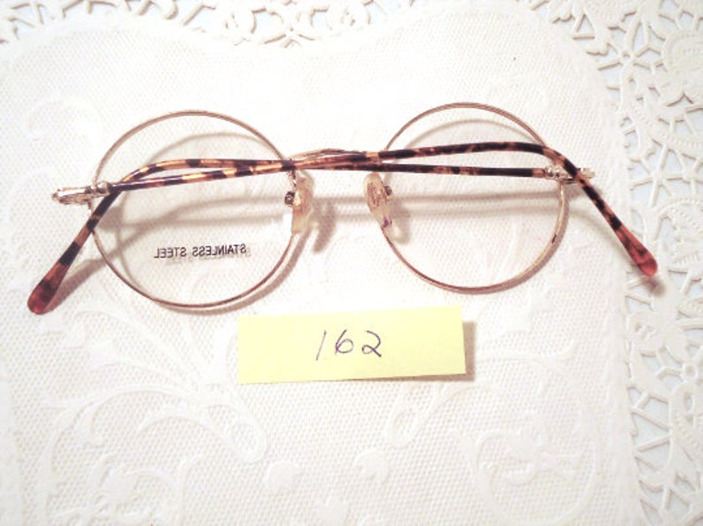 Harry Potter Type Eyeglass Frames Round Metal Gold Eyeglasses Etsy